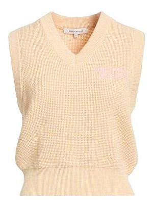 Maison Kitsuné Sweater Apricot Size Cotton - Orange