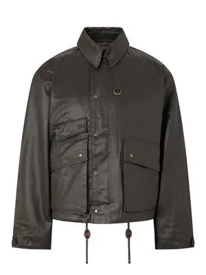 FRIZMWORKS Waxed-cotton Jacket - Brown