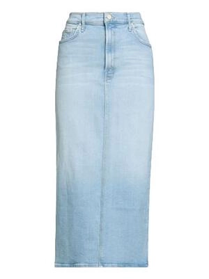 MOTHER Woman Denim Skirt Blue Size 26 Cotton, Modal, Polyester, Elastane