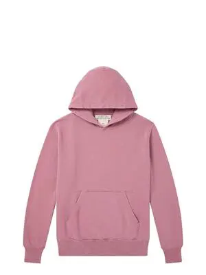 REMI RELIEF Cotton-fleece Hoodie - Red
