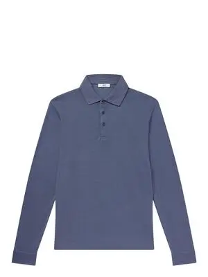 Mr P. Woven Polo Shirt - Blue
