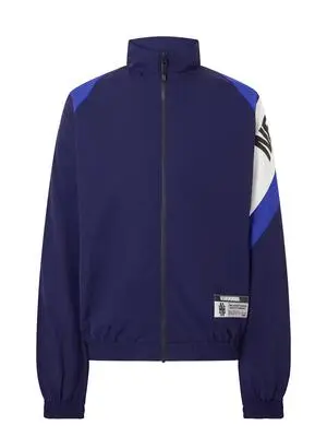 NEIGHBORHOOD Logo-print Colour-block Taffeta Track Jacket - Blue