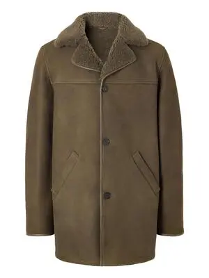 Mr P. Shearling Coat - Green