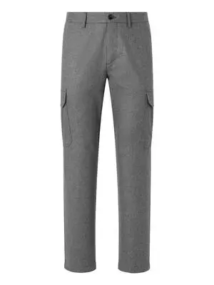 Mr P. Mr P. - Straight-Leg Wool-Flannel Cargo Trousers - Men - Gray - 28 Gray