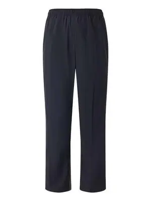 On Straight-leg Shell Drawstring Trousers - Black