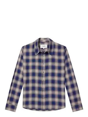 CORRIDOR Corridor - Mirabelle Checked Rayon Shirt - Men - Blue - S Navy