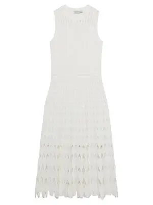 Simkhai Zyla Midi Dress Ivory