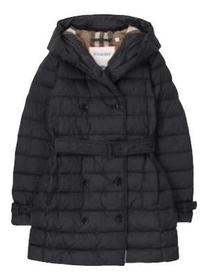 Burberry Long-sleeved Down Jacket - Black
