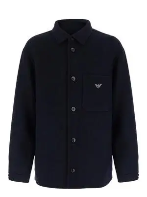 Emporio Armani Jacket With Long Sleeves - Blue