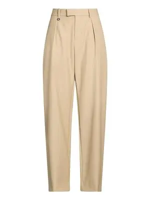 Burberry Loose-fitting Wool Trousers - Sand-colored