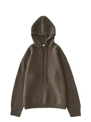 Studio Nicholson Hooded Knit Top - Brown