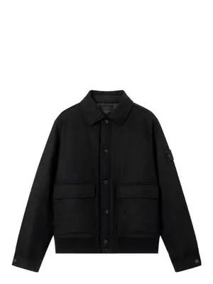 Stone Island Padded Coach Jacket With Anti-drop Black