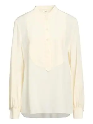 Chloé Solid-colored Chiffon Long-sleeve Top - Yellow