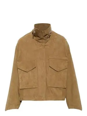 ALLSAINTS Long-sleeve Leather Jacket - Green
