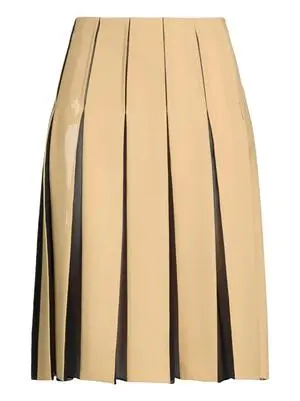 Marni Two-tone Pleated Skirt - Camel