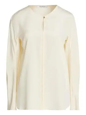 Max Mara Solid-color Satin Stretch Top - Camel