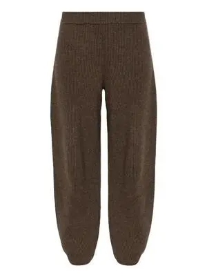 BY MALENE BIRGER Elastic-waist Casual Trousers - Brown