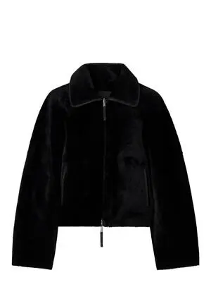 JOSEPH Reversible Leather Jacket - Black