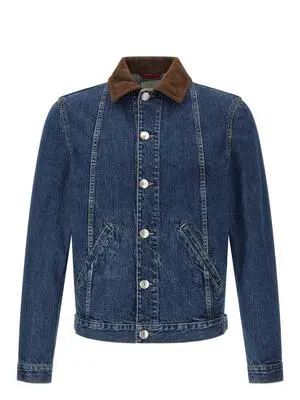 Brunello Cucinelli Buttoned Denim Jacket - Blue