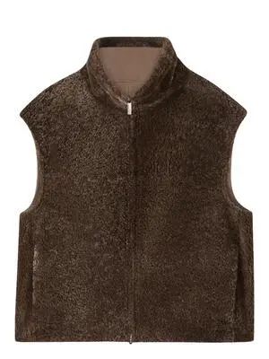 JOSEPH Reversible Vest - Brown