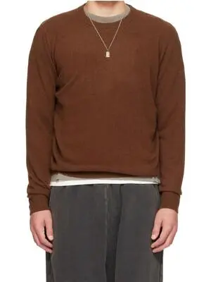 ENTIRE STUDIOS Cashmere Crew-neck Sweater Brown