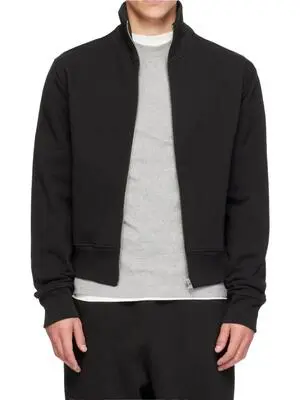 ENTIRE STUDIOS Stand-collar Zip-up Sweatshirt - Black