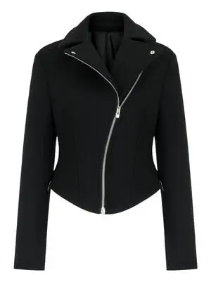 ALAÏA DOUBLE FACE WOOL BIKER JACKET