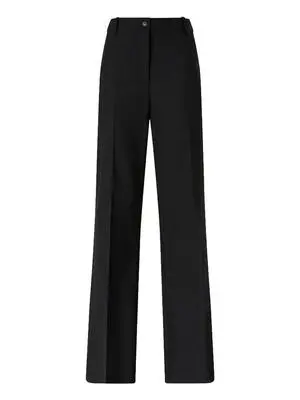 Pinko Tailored Wool Crêpe Trousers - Black