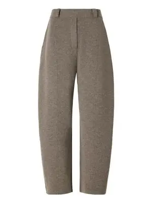 LISA YANG Tapered Leg Casual Pants Beige