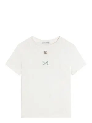Dolce & Gabbana Logo-appliqué T-shirt - White