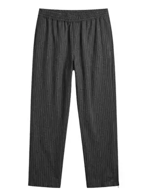 Barena Venezia Elastic Waist Pinstripe Trousers - Black