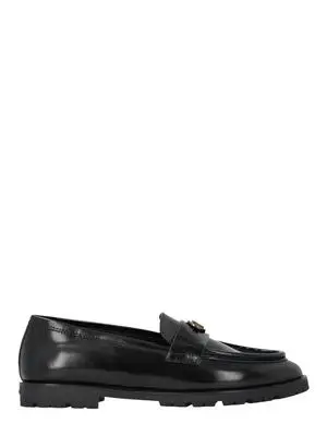 Pinko Love Birds-plaque Loafers - Black