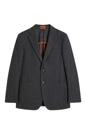 Barena Venezia Pinstripe Blazer - Black