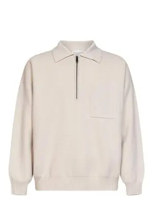 ROBERTO COLLINA Zip Polo Knitted Sweater - No