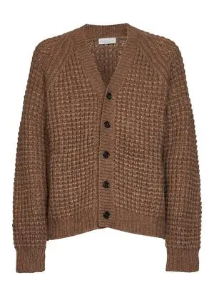 ROBERTO COLLINA Textured Knit Cardigan - Green