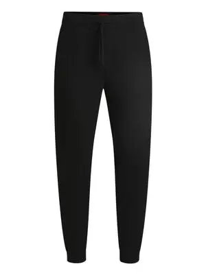 Hugo Boss Solid Color Tapered Sweatpants - Black