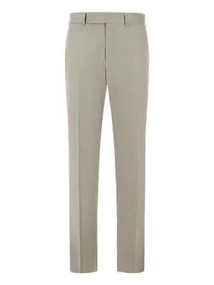 Zegna Slim Fit Tailored Trousers - Beige