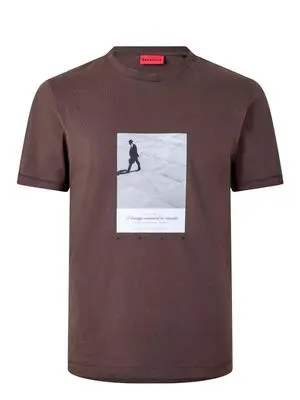 Hugo Boss Crew Neck Short-sleeve T-shirt - Brown