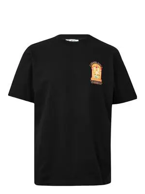 Casablanca Crew Neck Short-sleeve T-shirt - Black