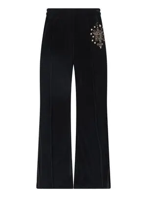 Celine Elastic-waist Casual Trousers - Black