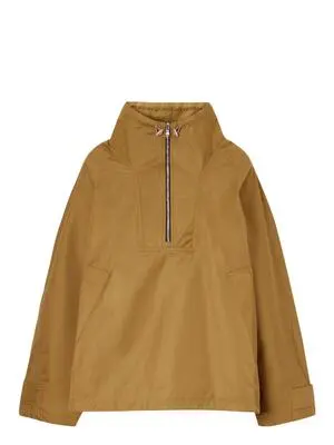 AGOLDE Half-zip High Neck Windproof Jacket - Brown