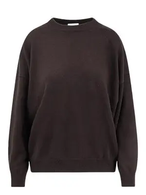 Brunello Cucinelli Monili-chain Crew-neck Sweater - Brown