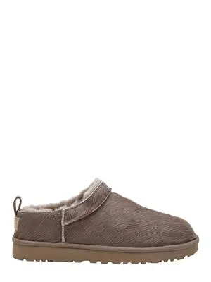 UGG Classic Micro Caribou Pony Skin Ankle Boots - Brown