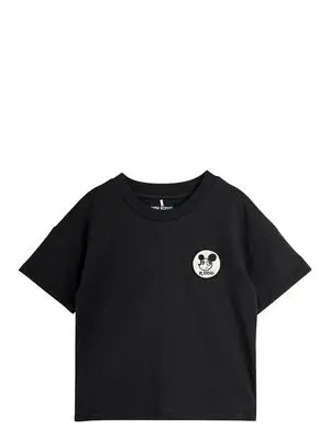 MINI RODINI Ritzratz Black Organic Cotton T-Shirt