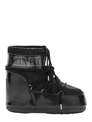 Moon Boot Black Icon Low Glance Boots Black