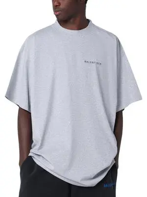 Balenciaga Light Mélange Back Gradient T-shirt - Grey