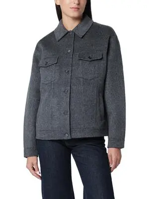 ANINE BING Rory Dark Wool Jacket - Grey