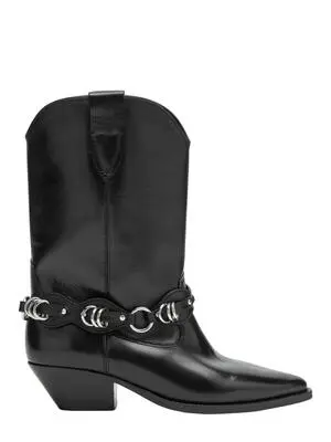Isabel Marant Étoile Duerto Calfskin Boots - Black