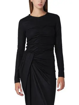 Isabel Marant Étoile Delesa Wool Jersey Top - Black
