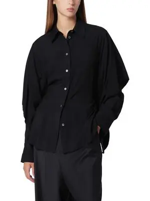 MAISON MARGIELA Asymmetric Layered Shirt - Black